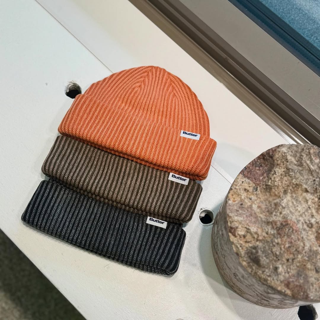 【MR.HOPE】澳洲 Butter Goods Bleached Wharfie Beanie 短毛帽 洗舊