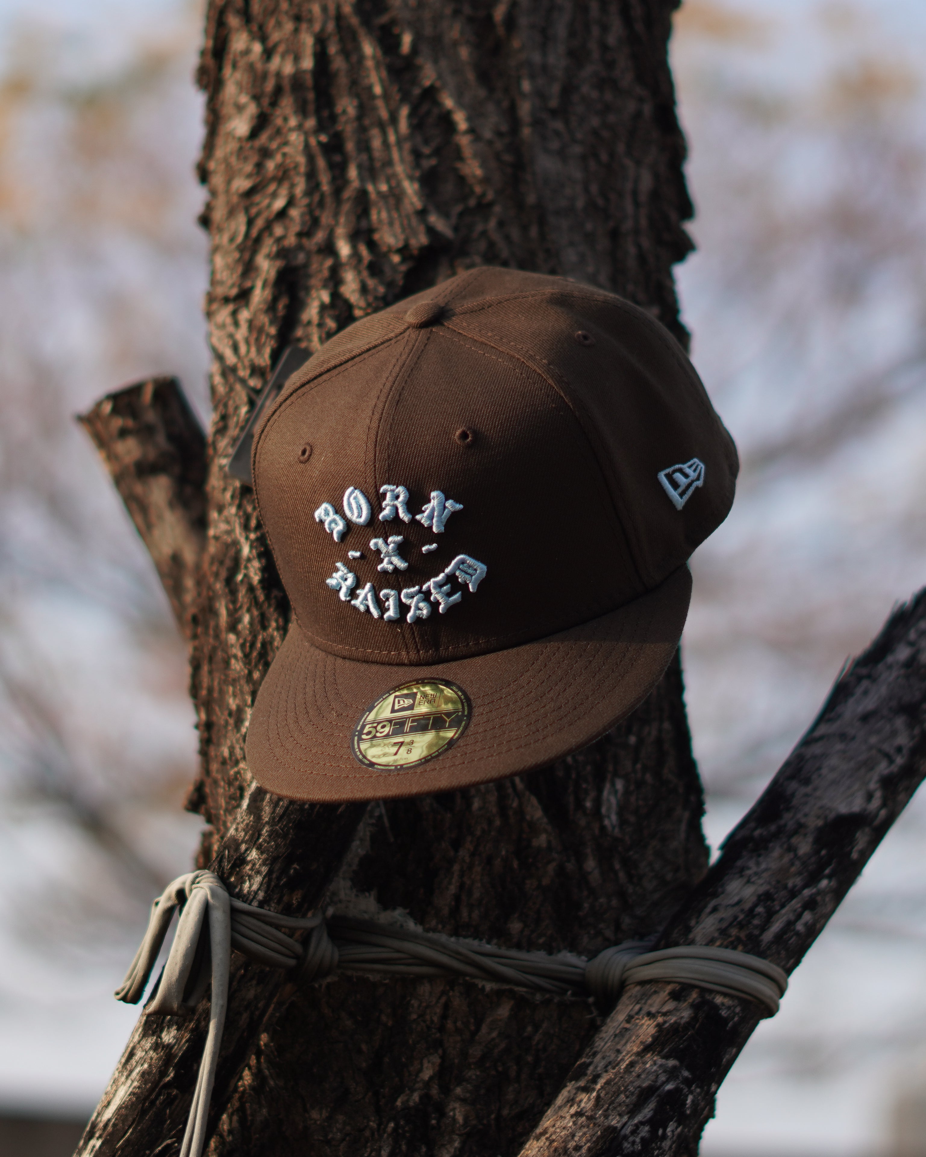【MR.HOPE】BORN X RAISED NEW ERA 59FIFTY ROCKER HAT ⁡全封帽 寶寶藍 限量